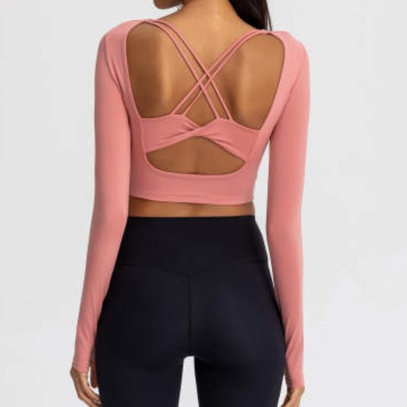 LaraS | Tops | Laras Cross Back Workoutyoga Top | Poshmark